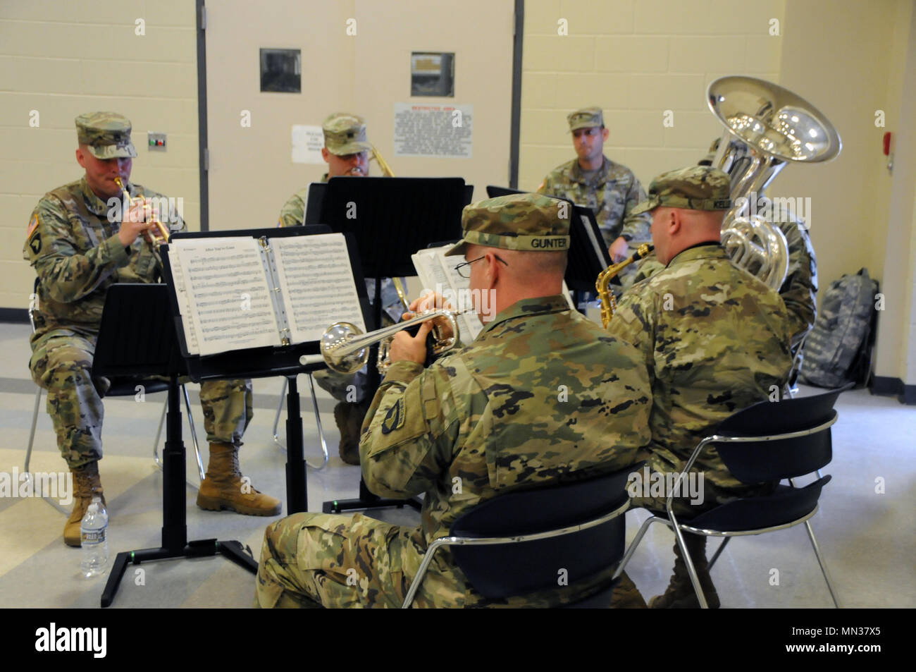 Soldiers assigned to the 101st Airborne Division Band provided a music ...