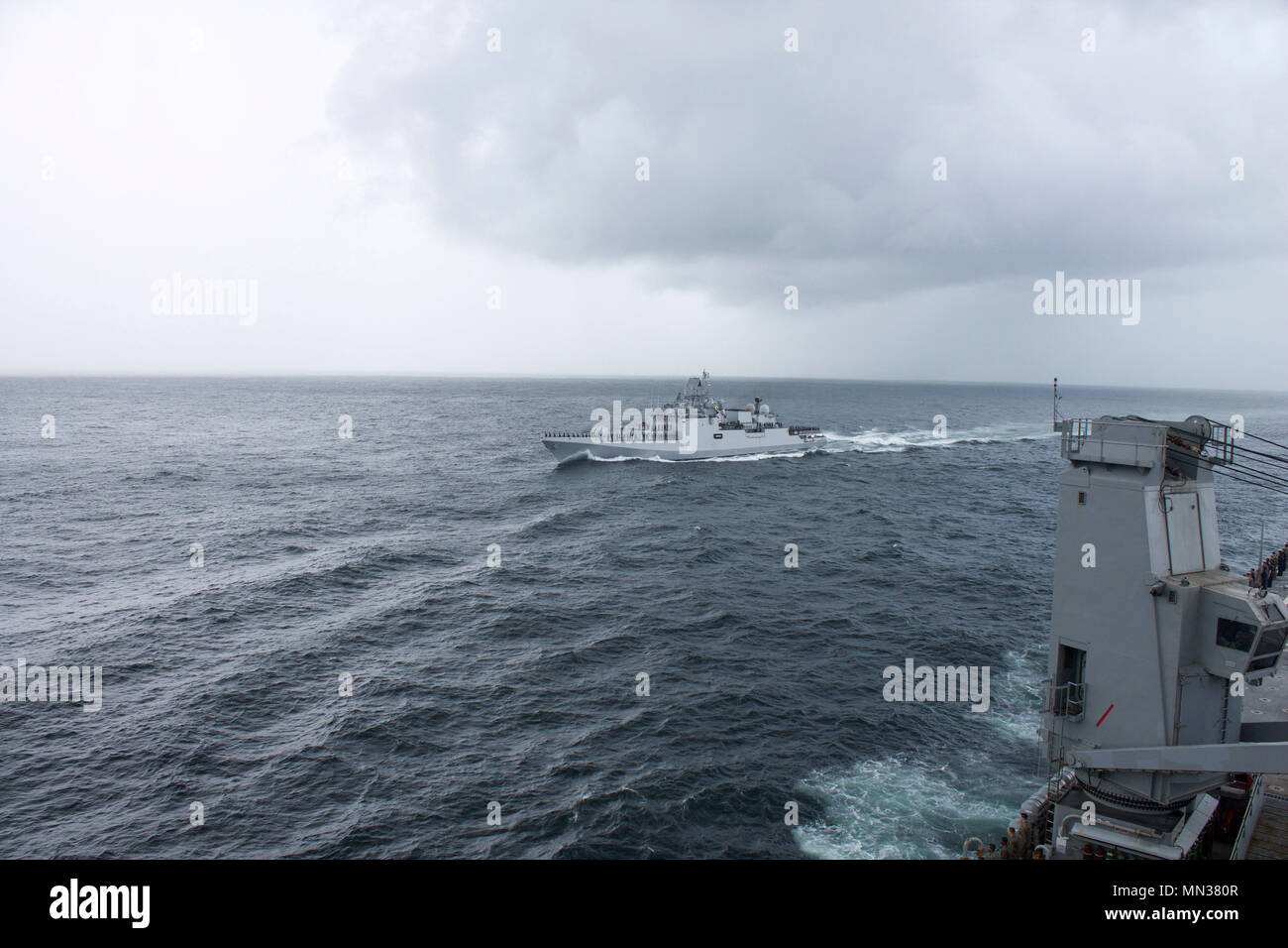 170827-N-JN410-074 INDIAN OCEAN (Aug. 27, 2017) The Talwar-class ...