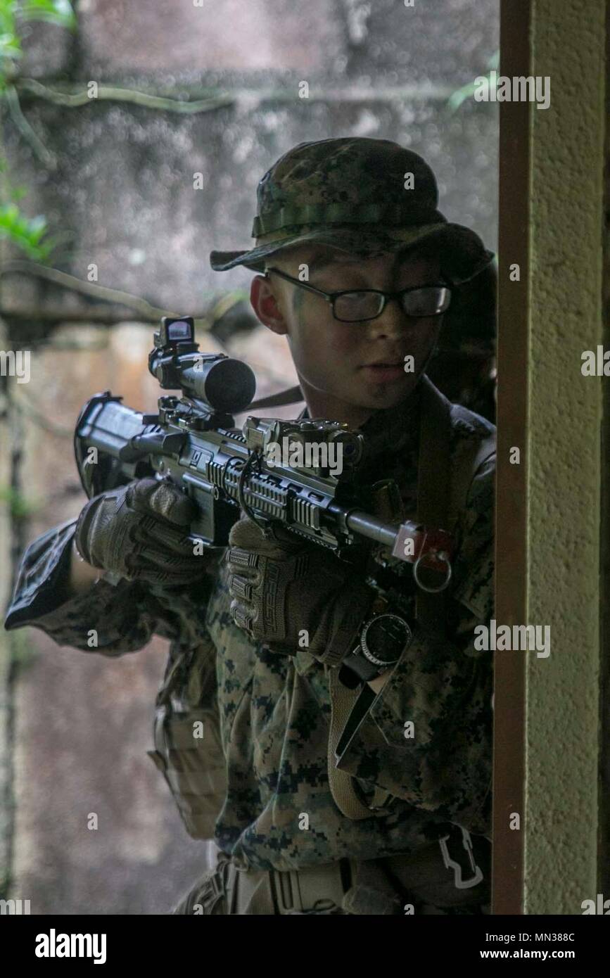 Lance Cpl. Alexander N. Tirona, a rifleman with India Company ...