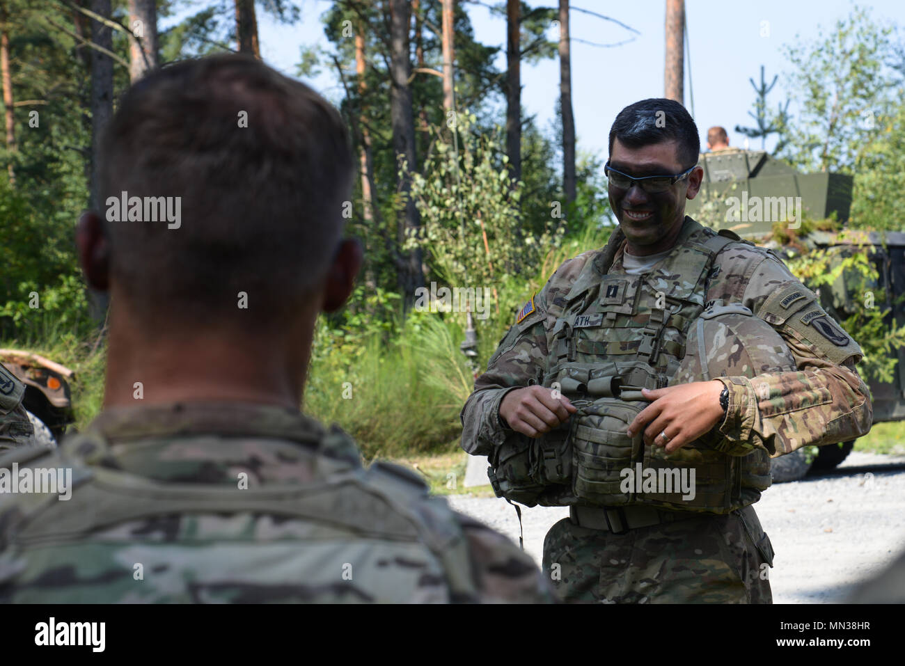 U.S. Army Cpt. Andrew Heath, commander of Dog Company, 1st Battalion ...