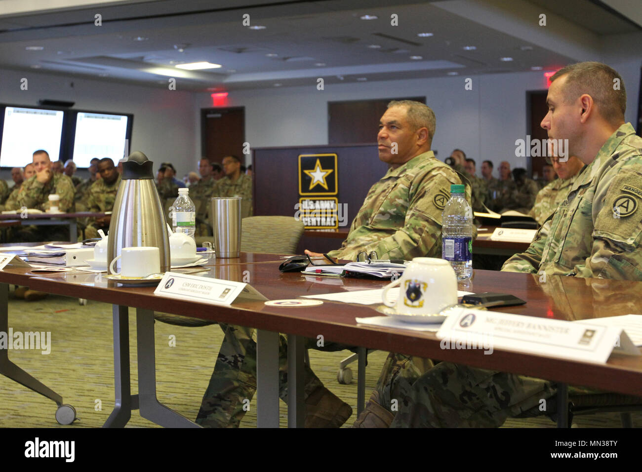 Leaders from across U.S. Army Central attend a seminar focused on a ...