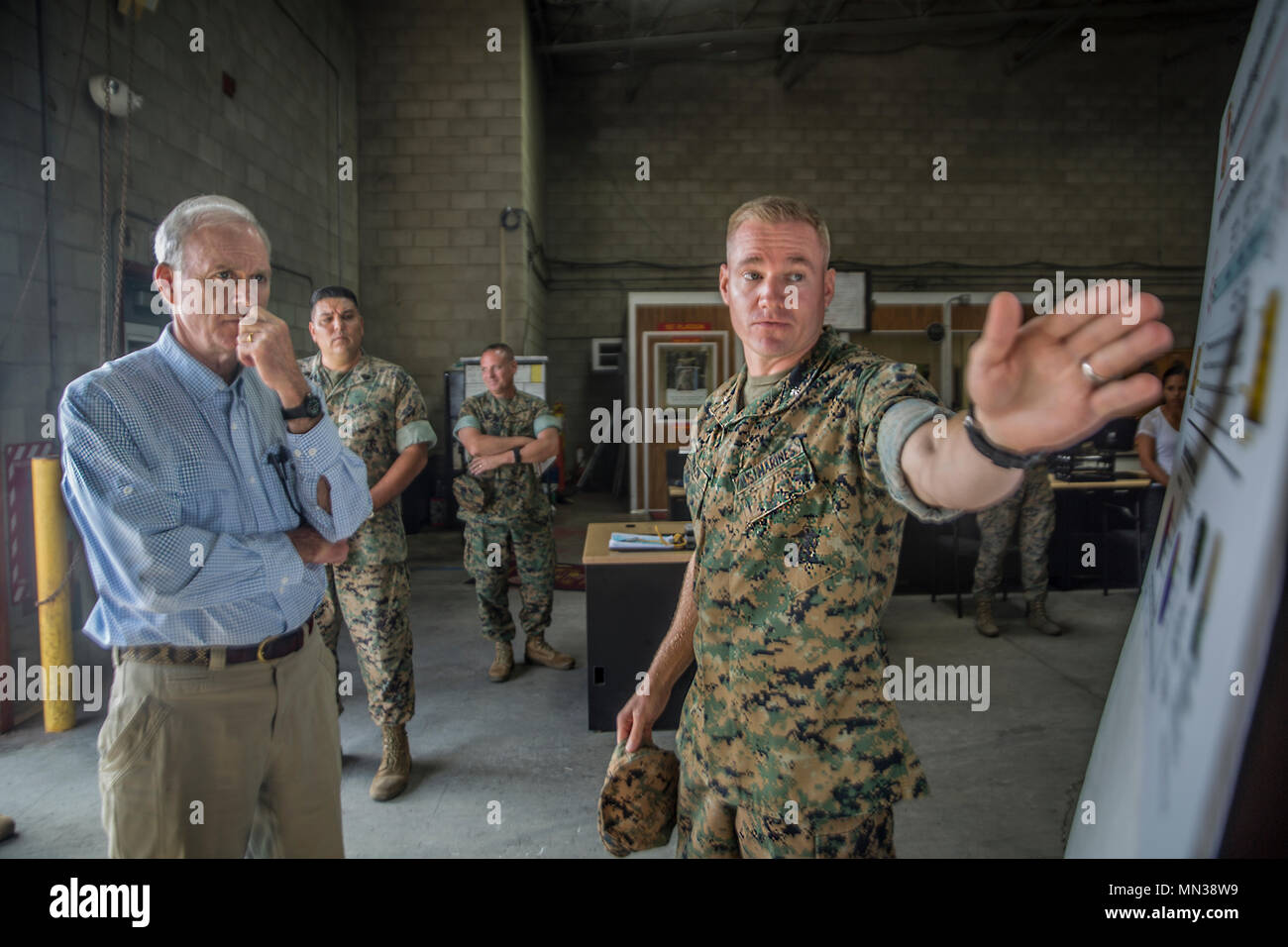 U.S. Marine Lt. Col. Foster Ferguson, the battalion commander with 1st ...