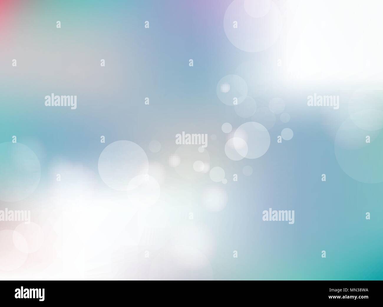 Abstract blurred blue gradient background with bokeh background. Vector ...