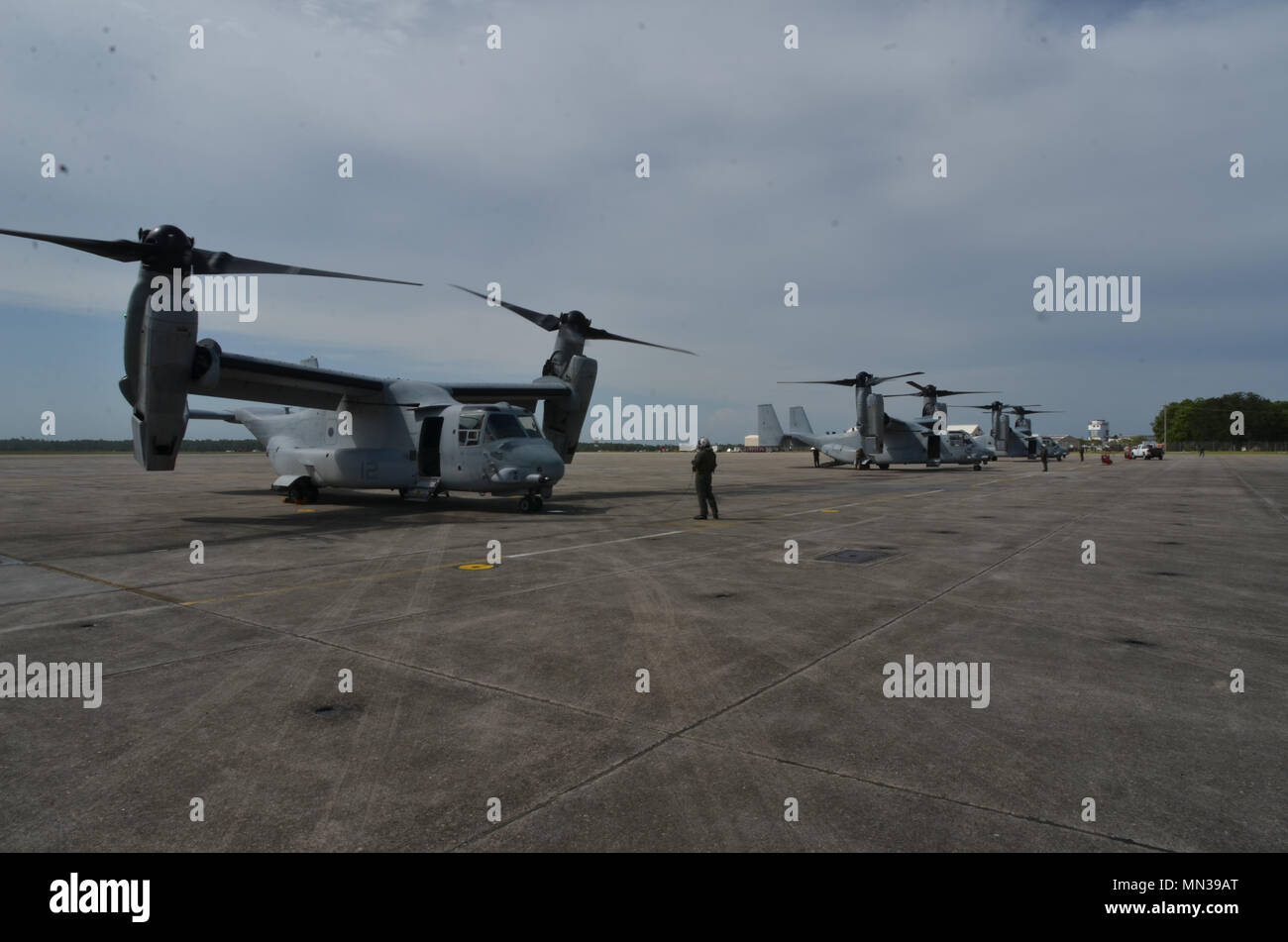 PENSACOLA, Fla. -- MV-22 Ospreys with Marine Medium Tiltrotor Squadron ...