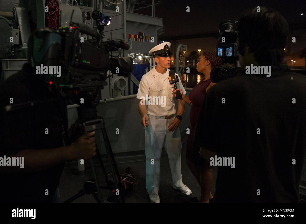 LOS ANGELES (Aug. 31, 2017) Chief Information Systems Technician Robert ...