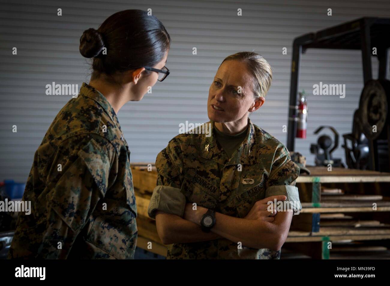 U.S. Marine Corps Cpl. Christy Barron, an ammo technician with Combat ...