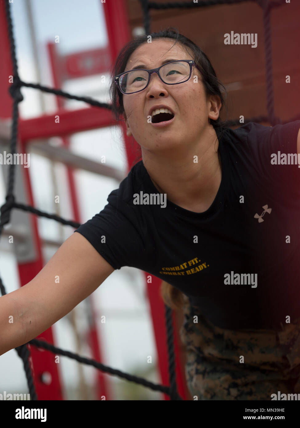 U.S. Marine Corps Sgt. Heather Song, competitor representing Marine ...