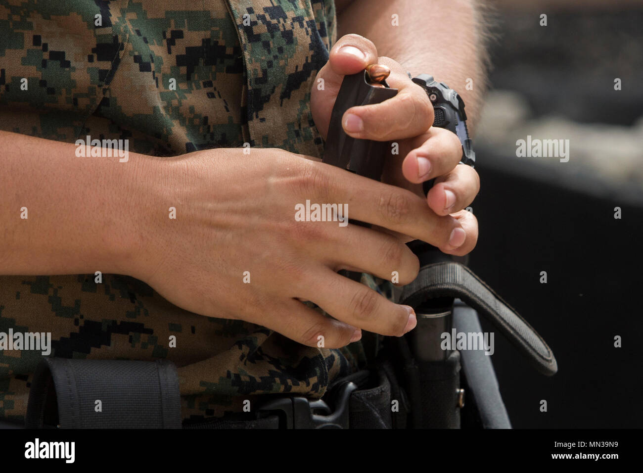 Lance Cpl. Jonathan Jacquez, a military police officer with the Provost ...
