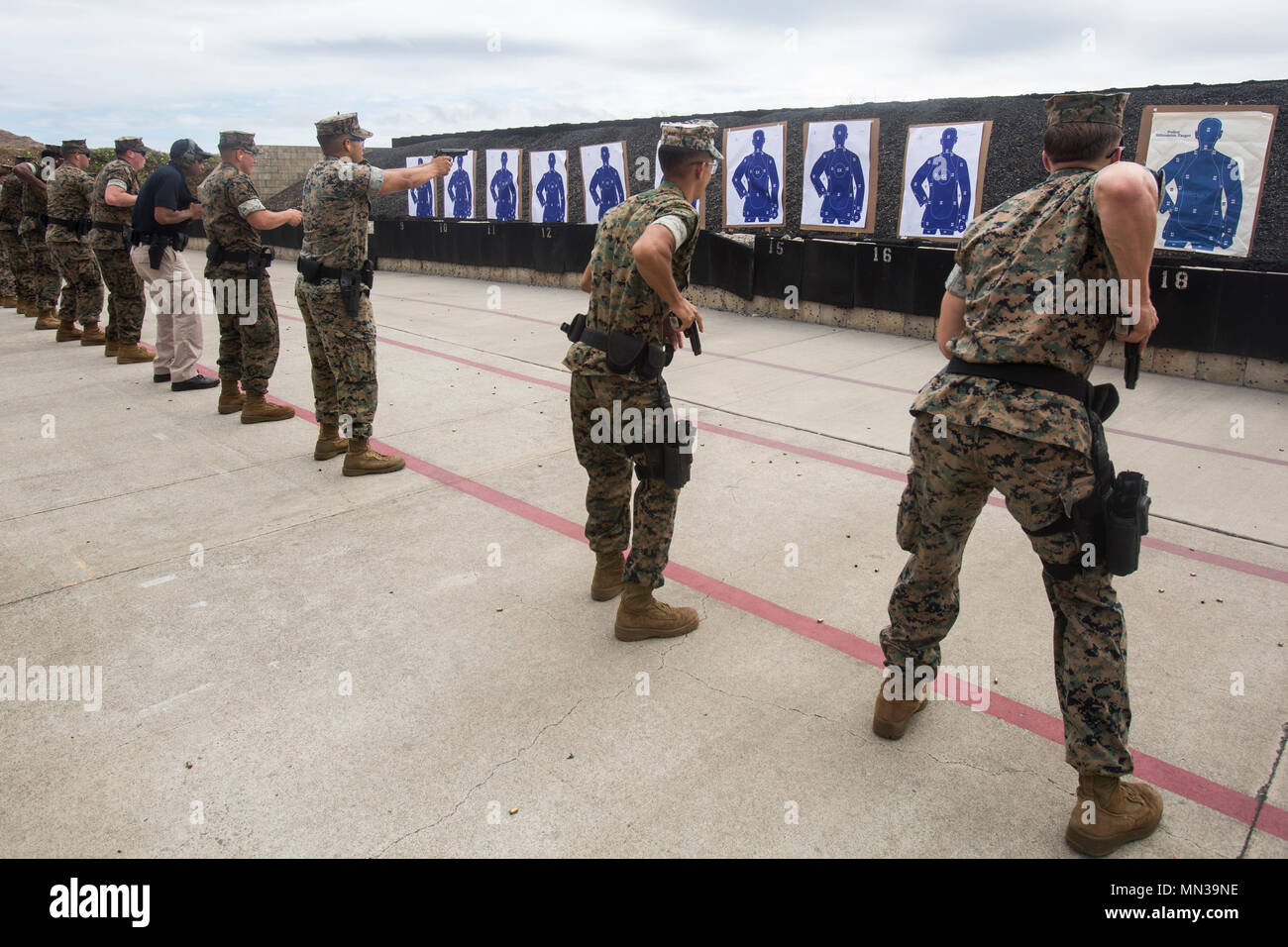 Military police officers with the Provost Marshal’s Office engage ...