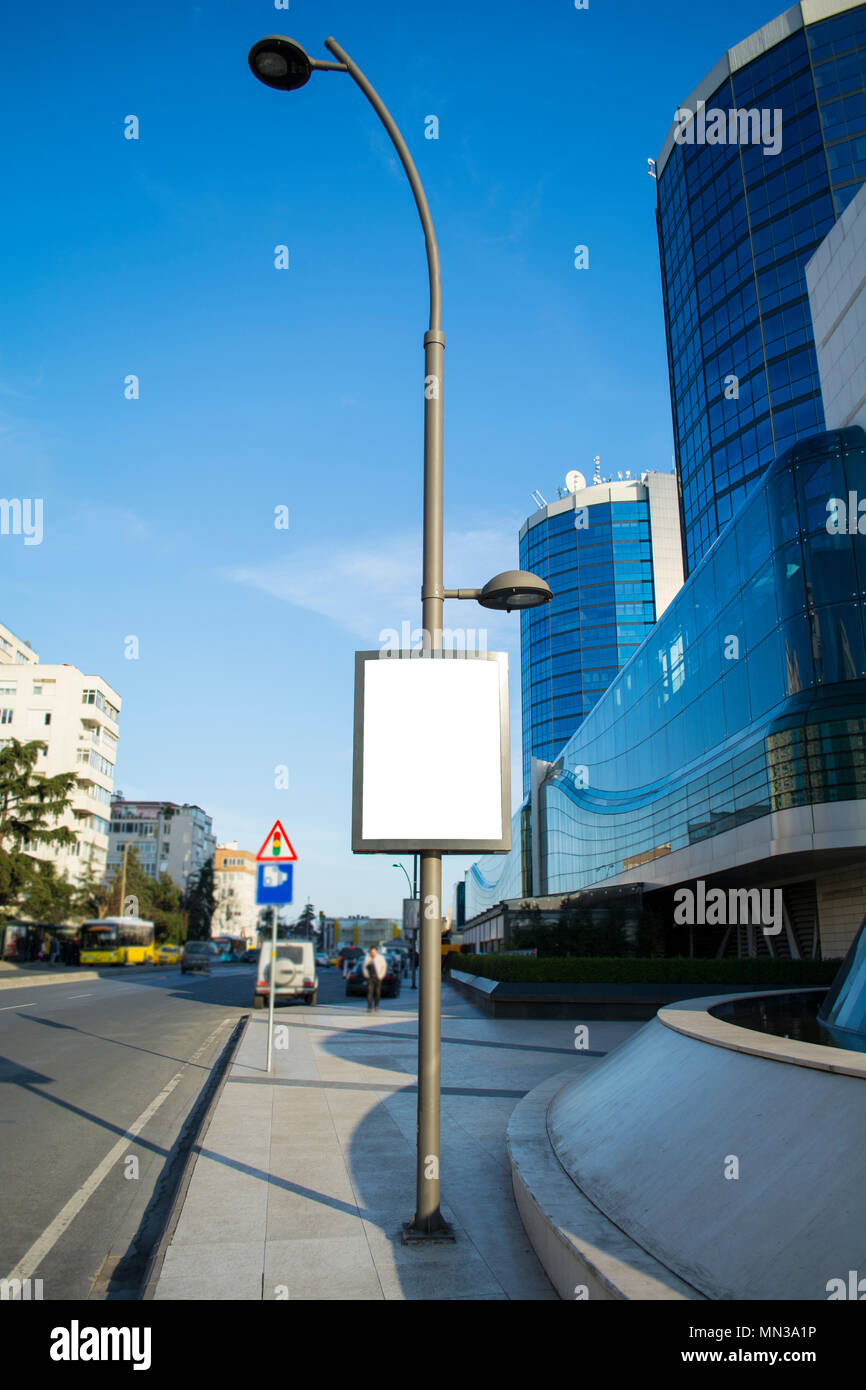 electric pole and advertising Stock Photo - Alamy