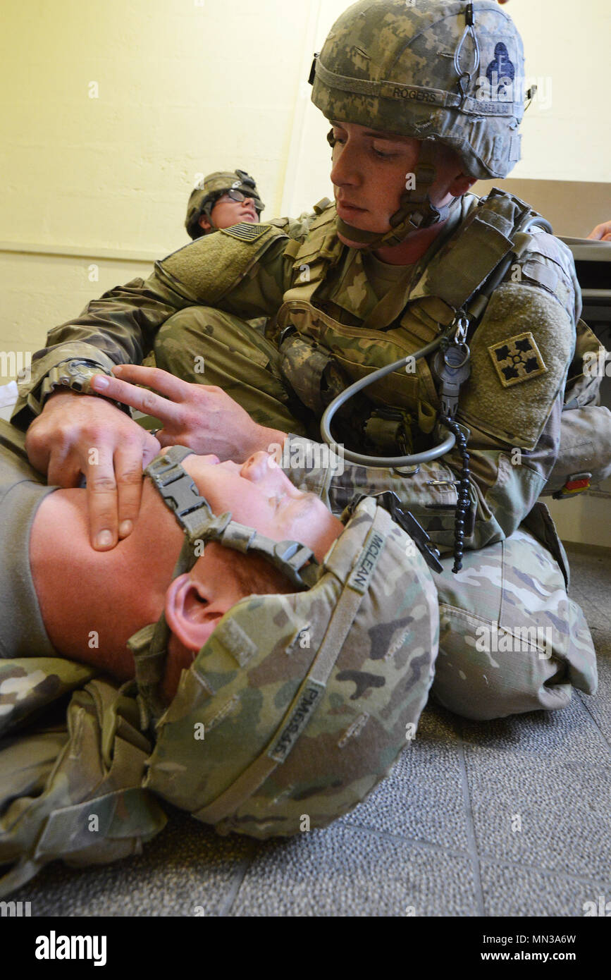 U.S. Army Spc. Morgan Rogers with 588th Brigade Engineer Battalion, 3rd ...
