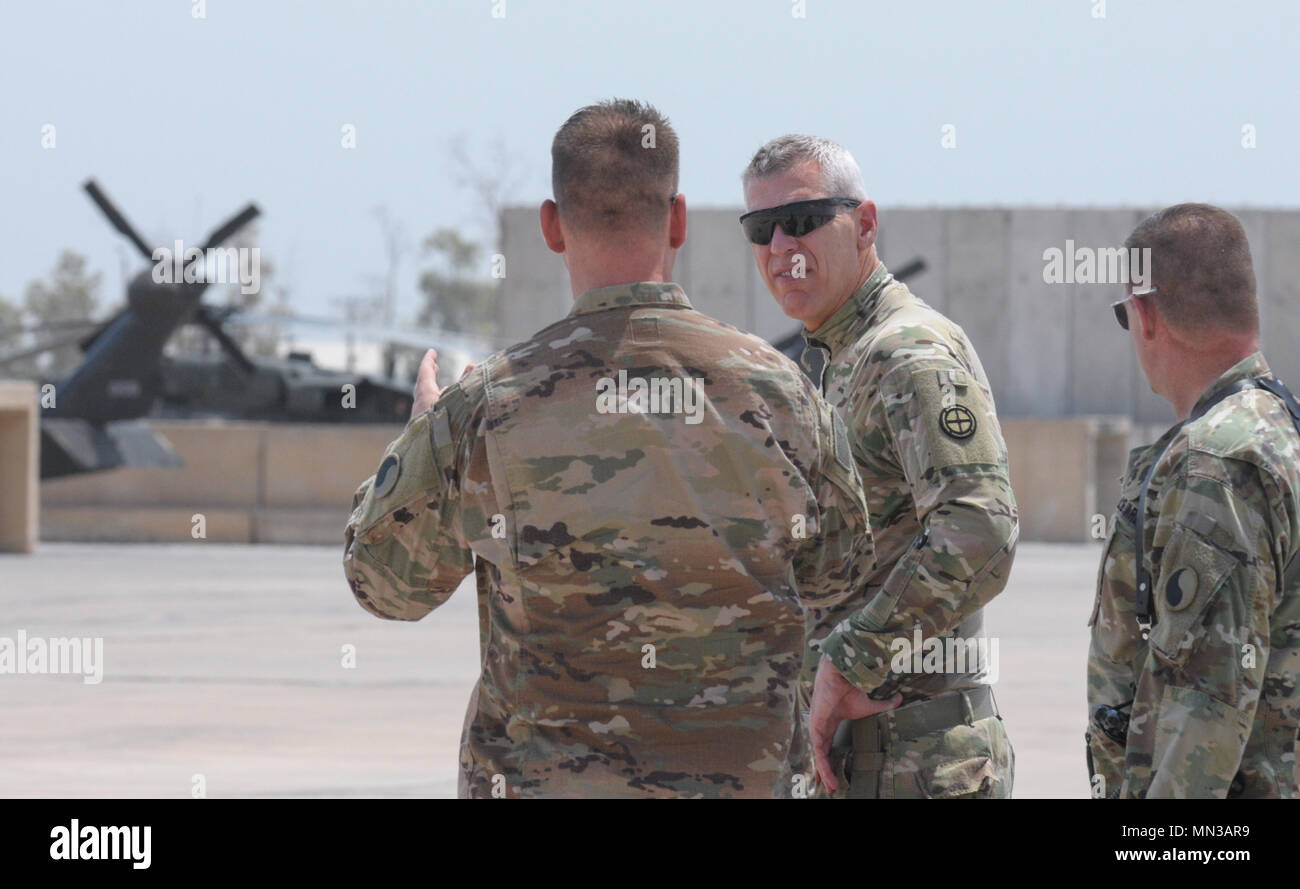 Maj. Gen. Victor Braden, 35th Infantry Division commanding general ...