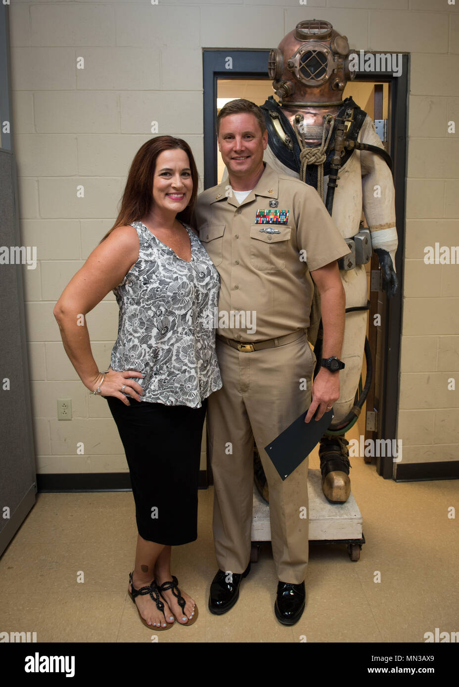 PANAMA CITY, Florida - Navy Diver Steven Askew is promoted to the rank ...
