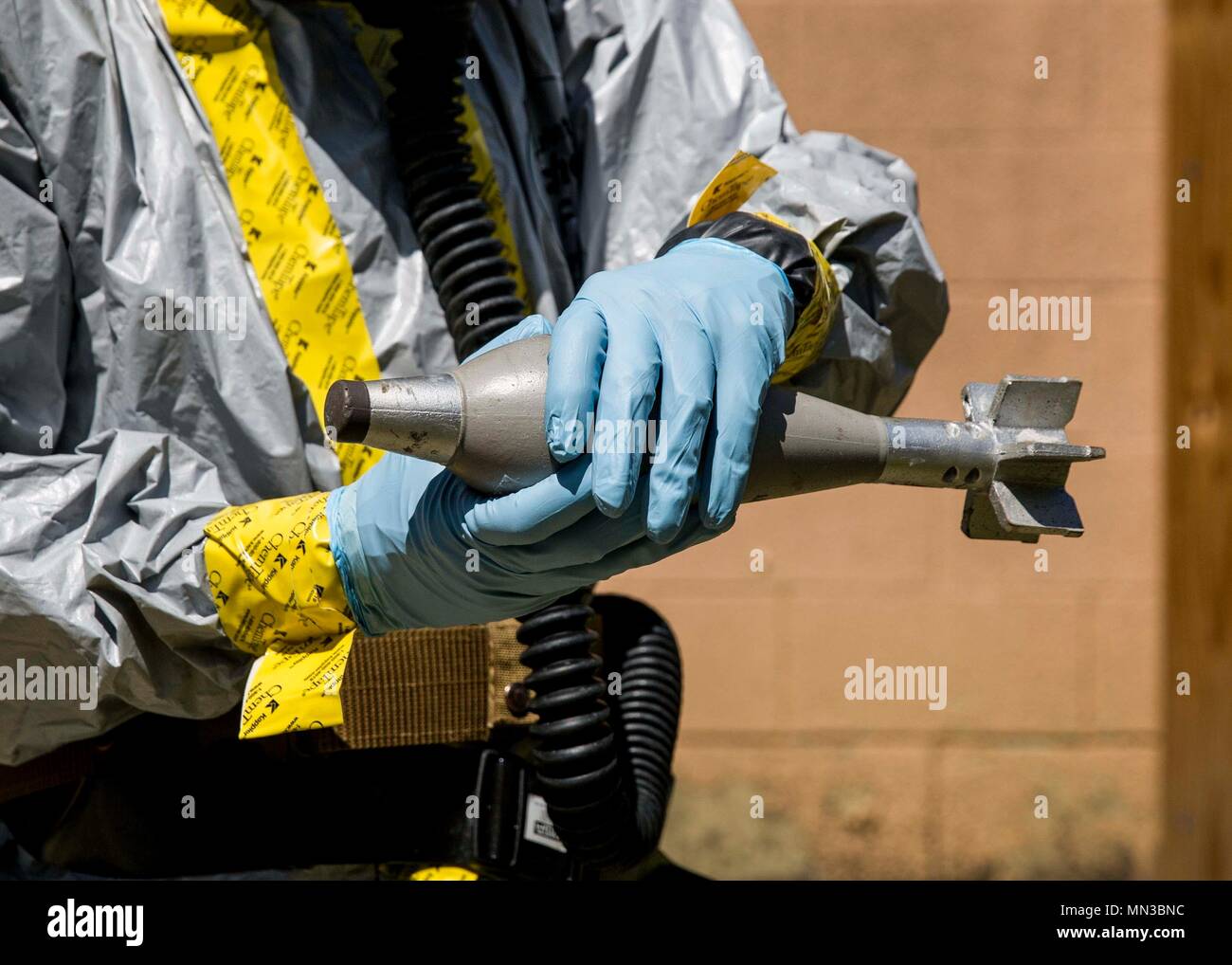 U.S. Marine Corps Sgt. Brett Hughes, an explosive ordnance disposal ...
