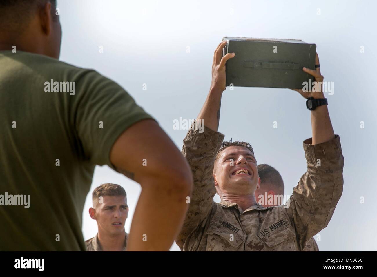 U.S. Marine Corps Sgt. David Knight, a squad leader with 2nd Battalion ...