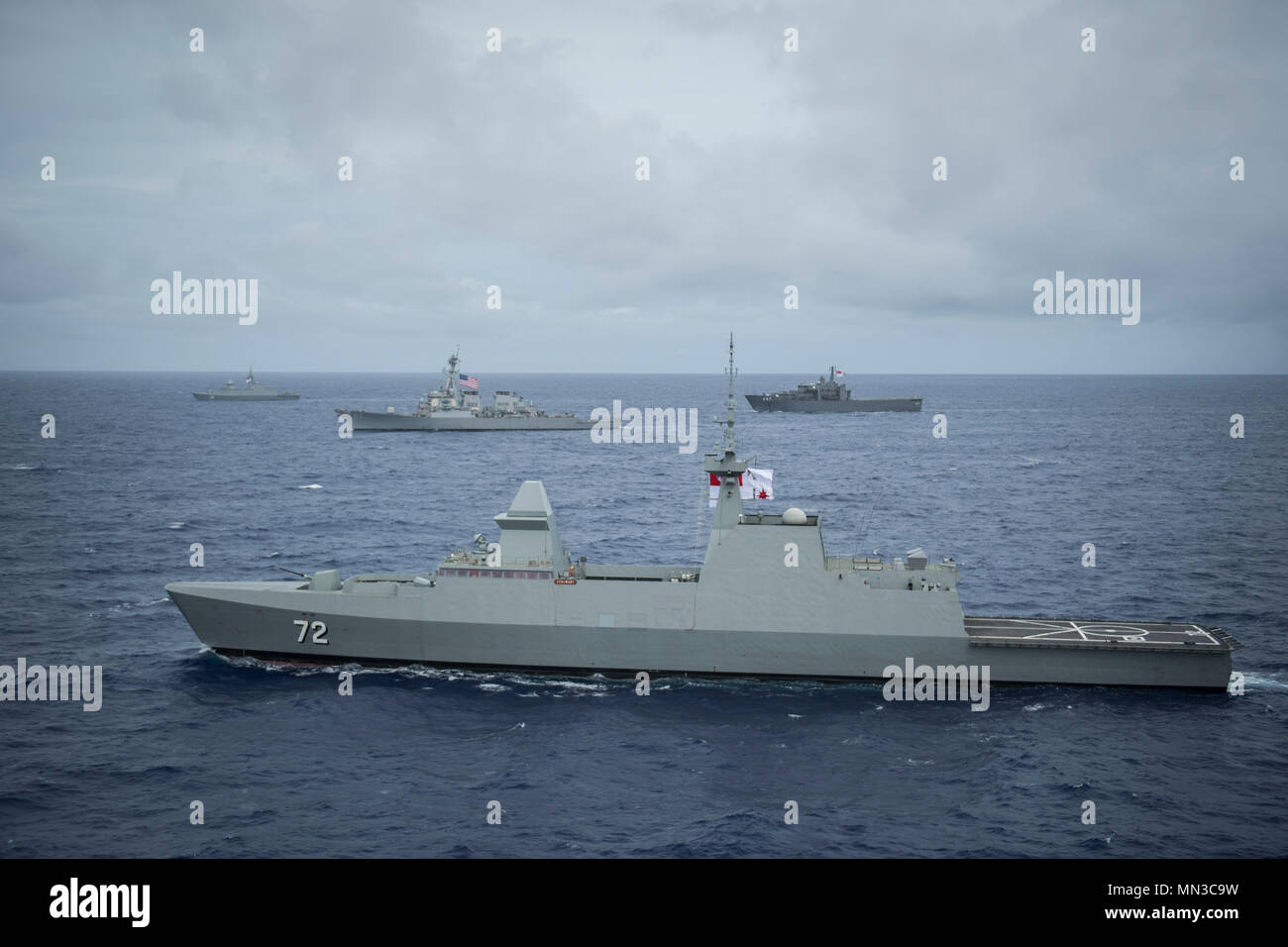 U.S. and Republic of Singapore Navy (RSN) ships participate in a ...