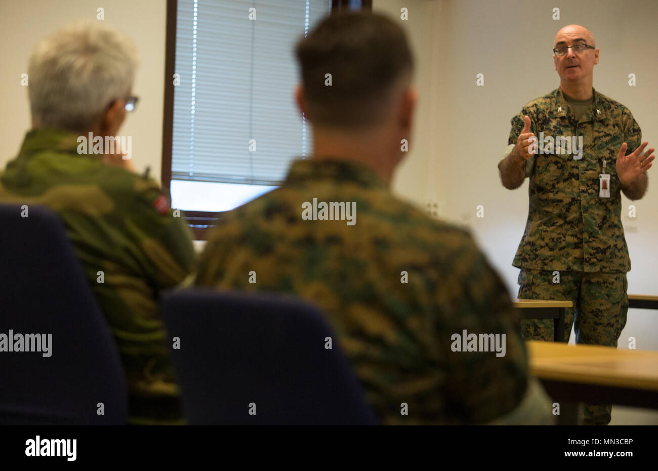 Chief of Defence Staff Norway, Lt. Gen. Erik Gustavson, left, and Col ...