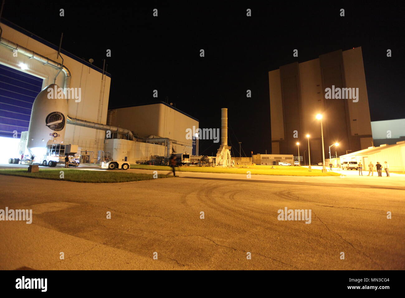 The X-37B Orbital Test Vehicle (OTV-5) is being staged in preparation ...