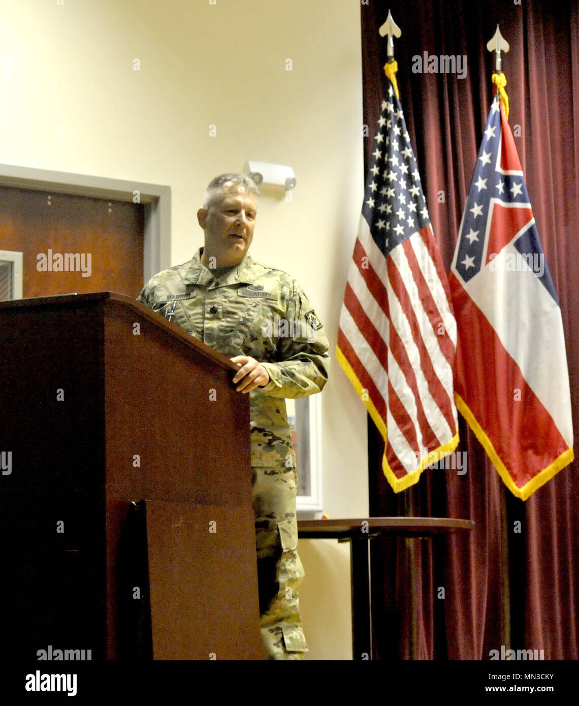 Lieutenant Col. David Martian thanks family members, distinguished ...