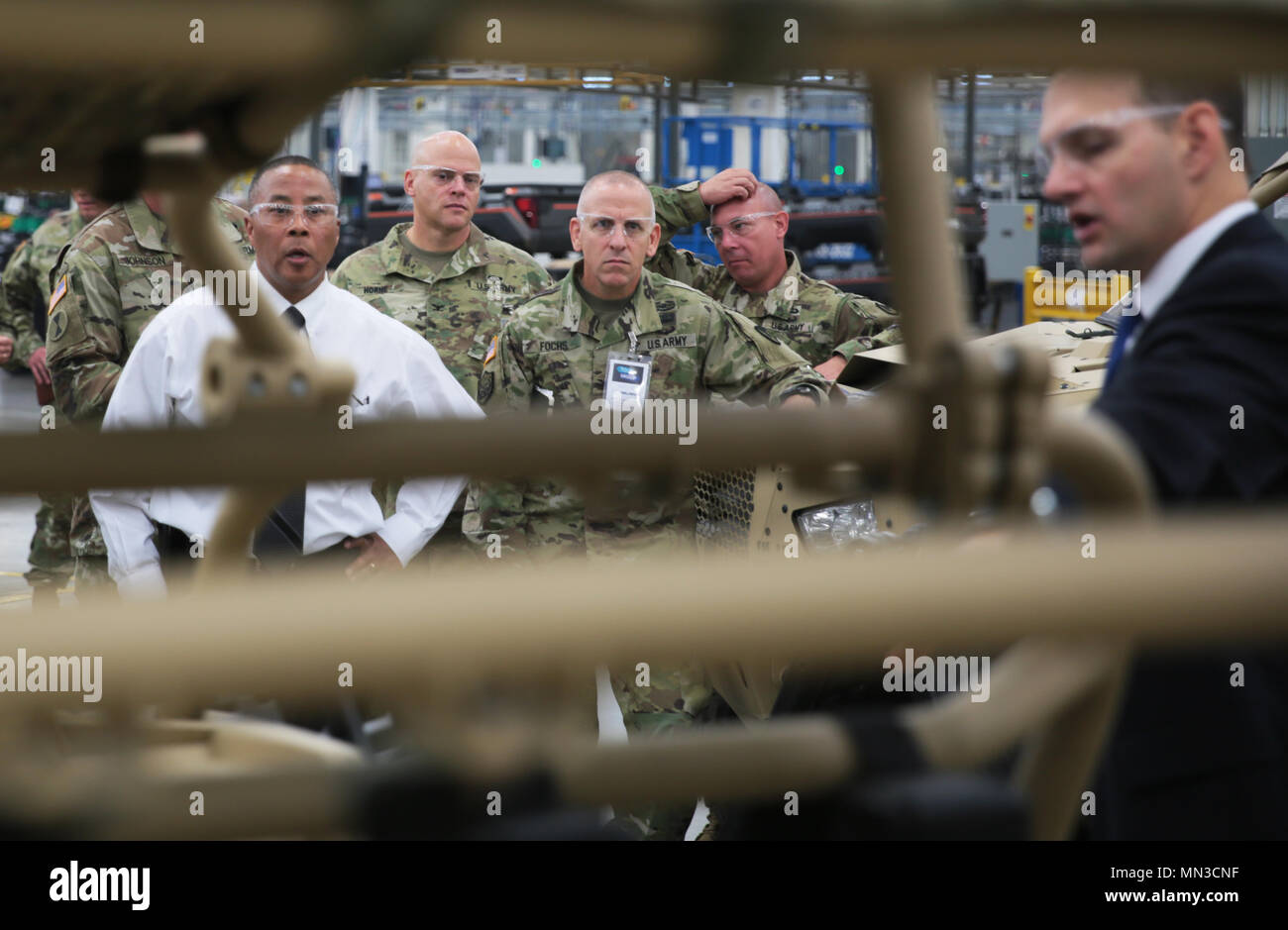 John Olson, Polaris Government and Defense Vice President demonstrates ...