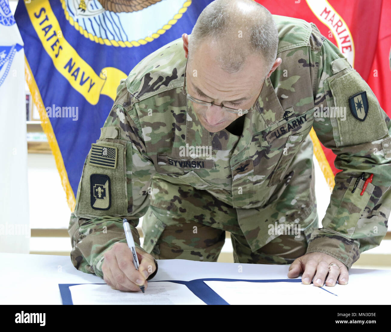 U.S. Army Col. Bruce Syvinski, commander, 86th Combat Support Hospital ...