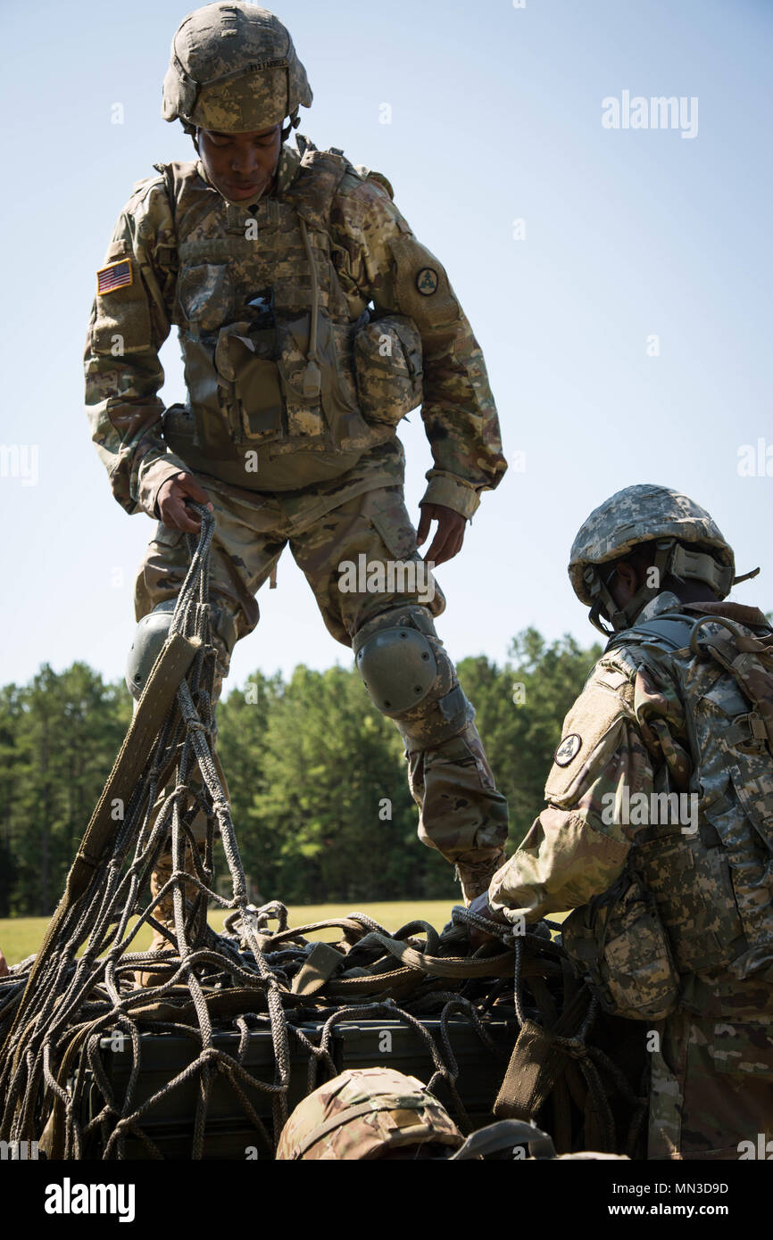 U.S. Army Spc. Rasheen Farrell, assigned to 264th Combat Sustainment ...