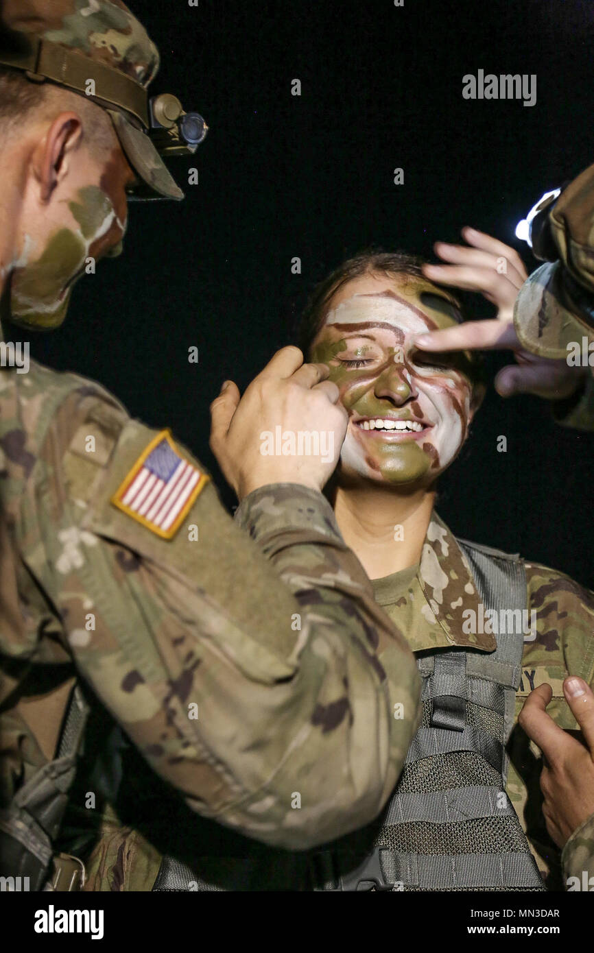 U.S. Army 1st Lt. Nicole Lazo, assigned to the 10th Army Air and ...