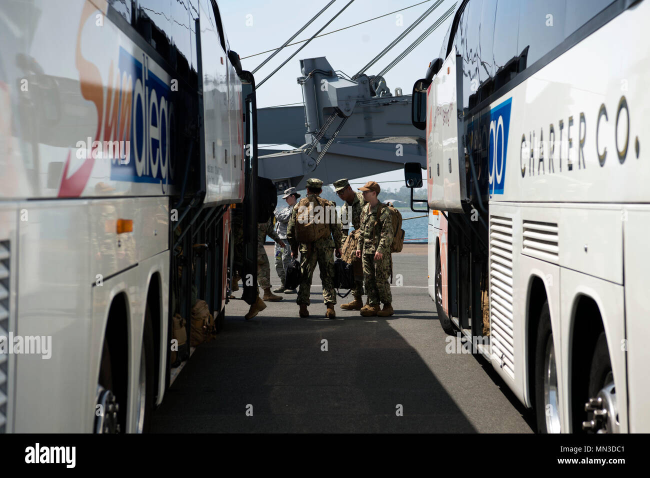 U.S. Navy sailors from the Navy Cargo Handling Battalion One ...