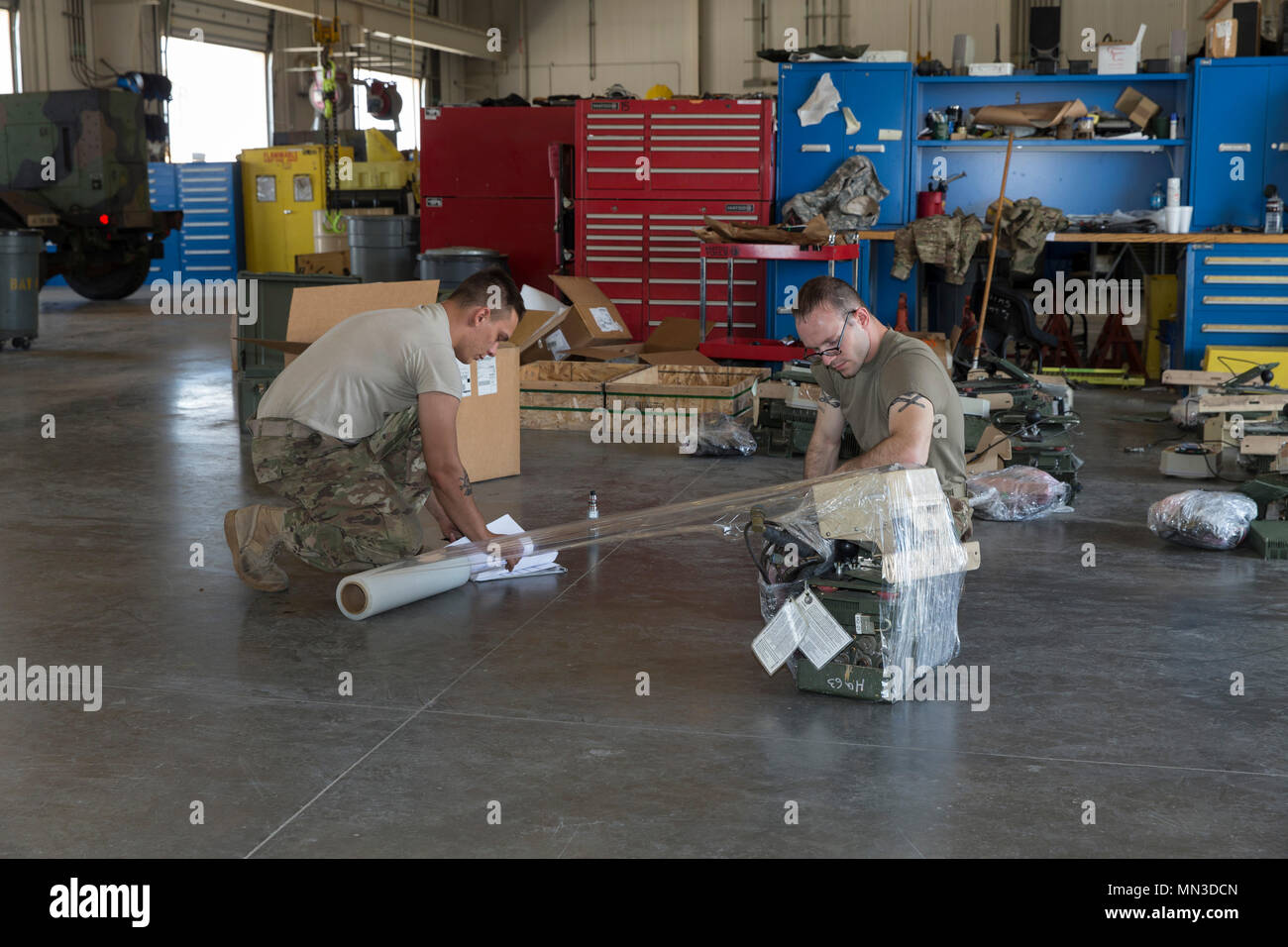 Members of Headquarters Company 700th Brigade Support Battalion, 45th ...