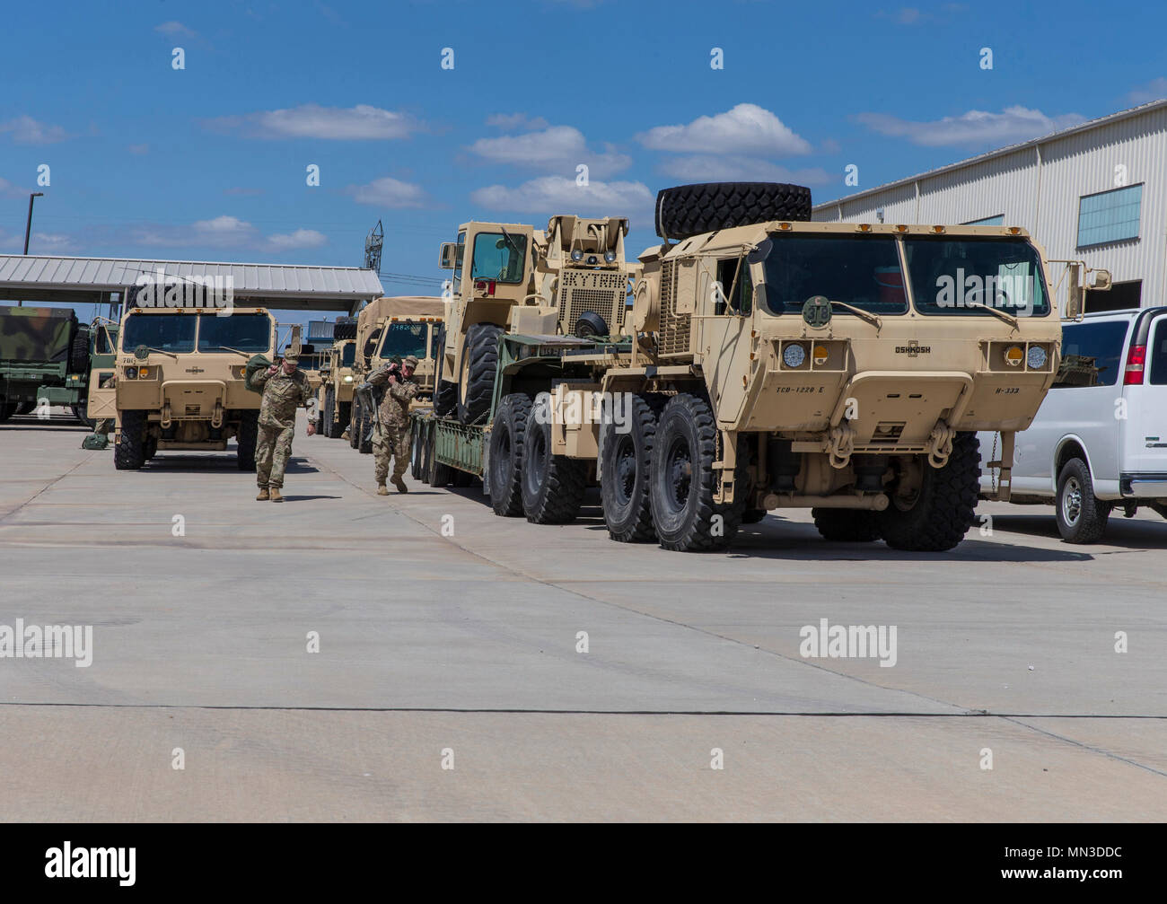 Members of Headquarters Company 700th Brigade Support Battalion, 45th ...