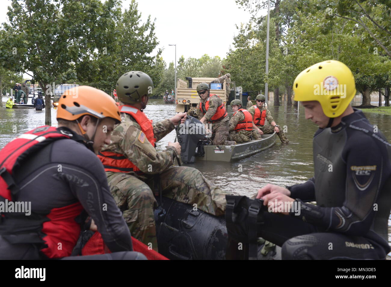 Texas Army National Guard conducted rescue reconnaissance in Katy ...