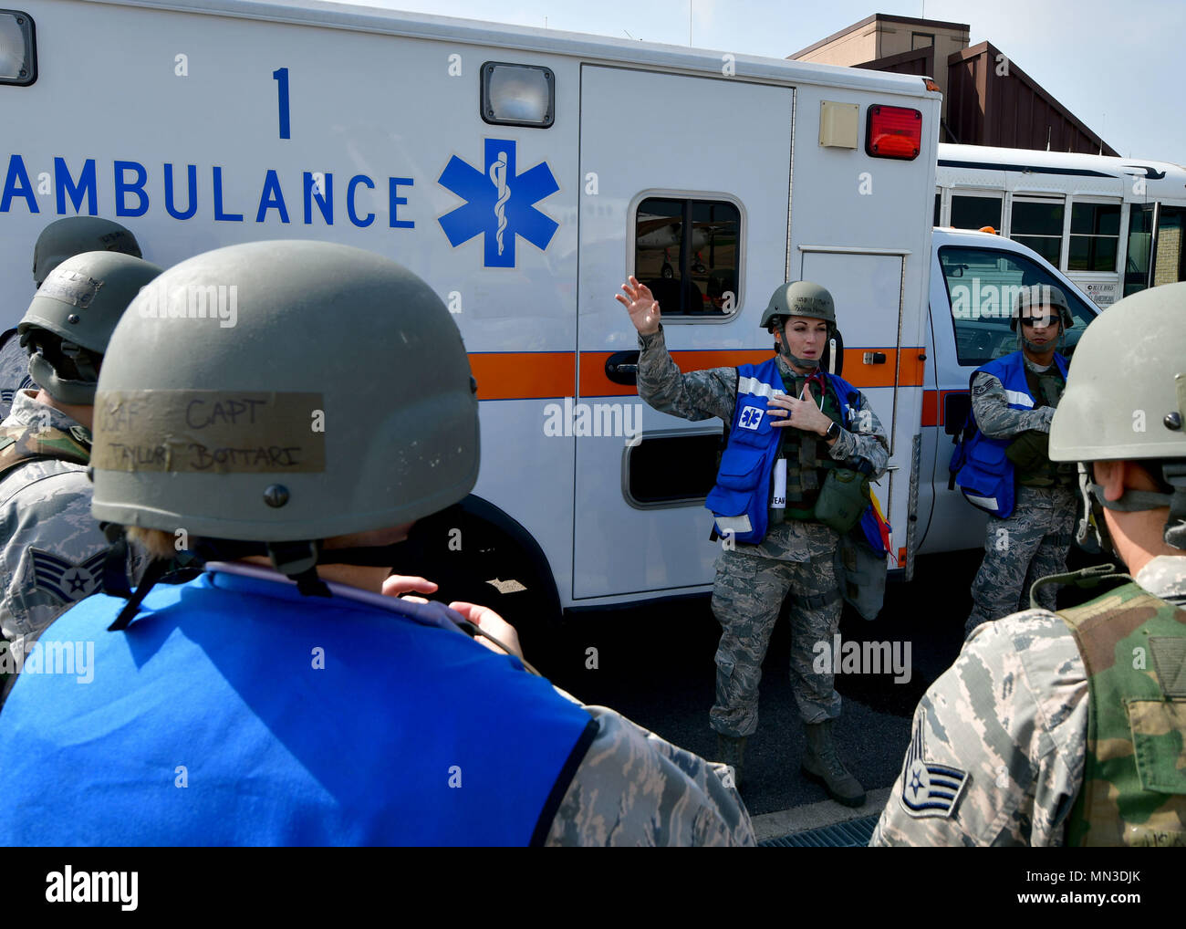 U.S. Air Force Capt. Rebecca Herman, 51st Medical Group Field Response ...