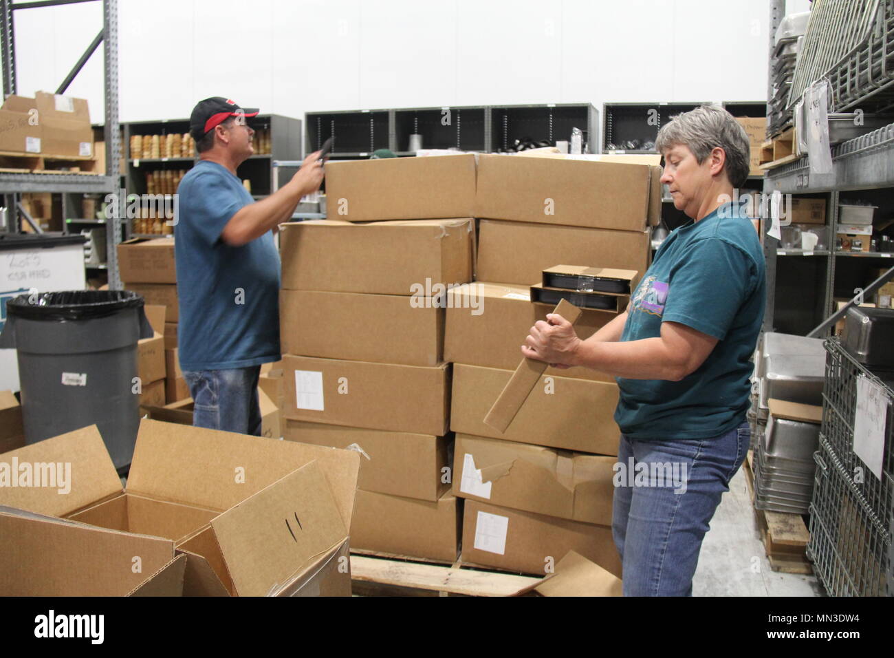 Todd Effinger and Tamra Meyer, supply technicians with the Subsistence ...