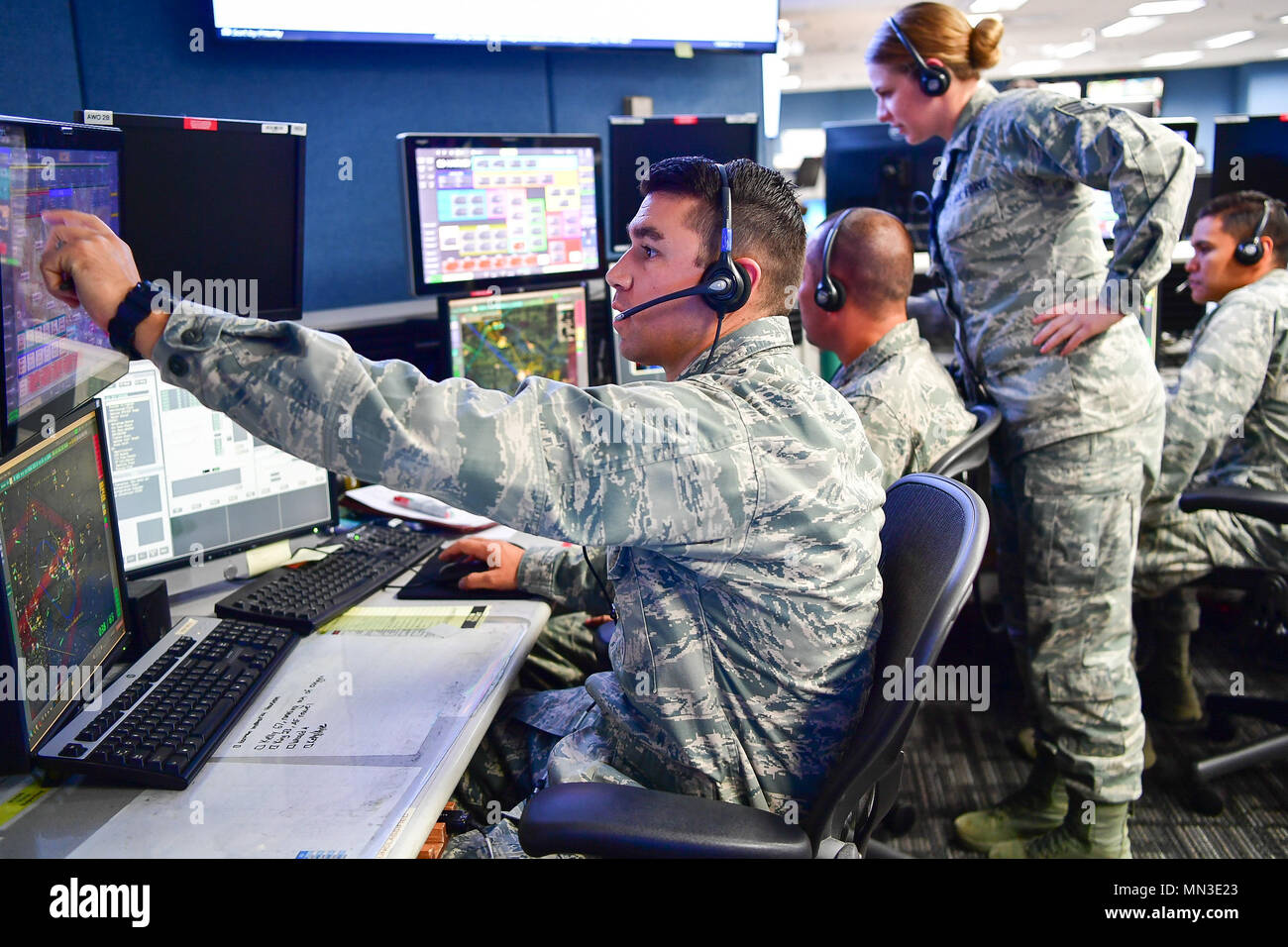 The WADS team of Capt. Nicholas Rhodes (from left to right), Maj ...