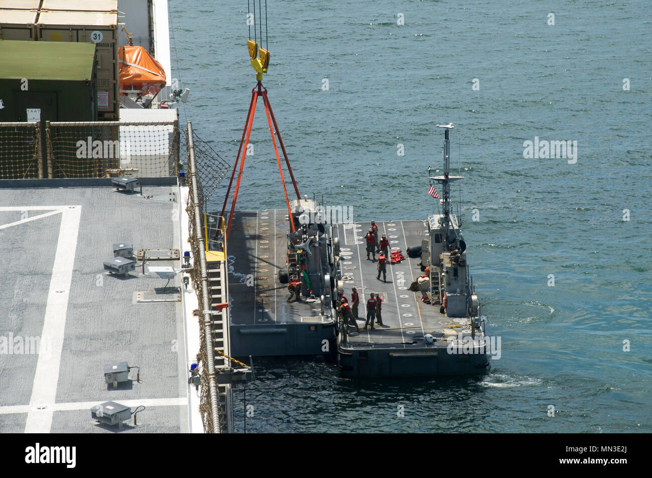 170809-N-VO150-288 (Aug. 9, 2017) An Improved Navy Lighterage System ...