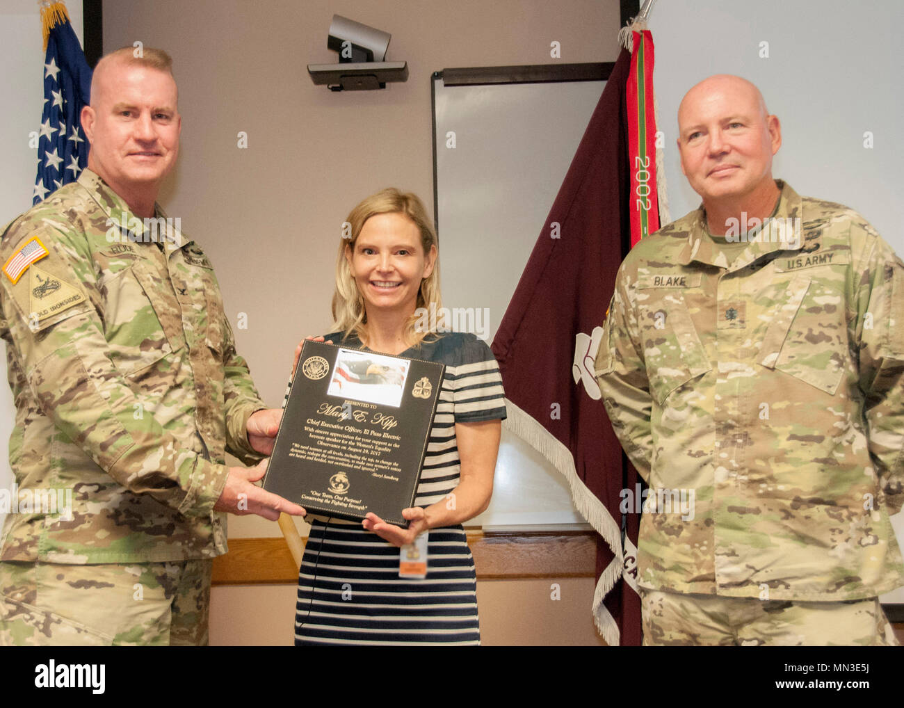 Col. Erik Rude, commander, William Beaumont Army Medical Center, and Lt ...