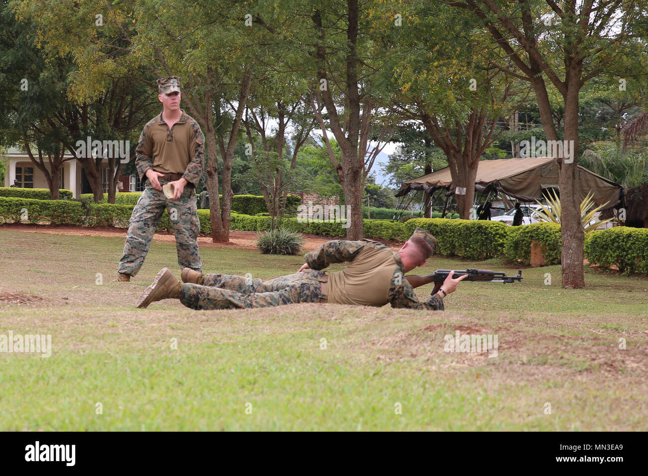 Prone firing position hi-res stock photography and images - Alamy