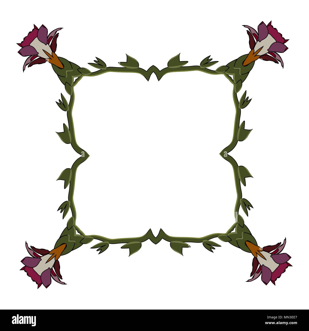 Floral design interwoven Cut Out Stock Images & Pictures - Alamy