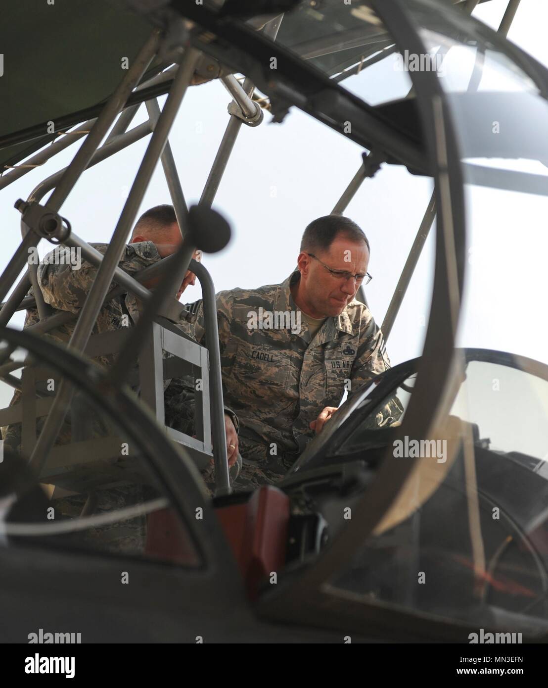 Chief Master Sgt. Stanley Cadell, 25th Air Force command chief ...