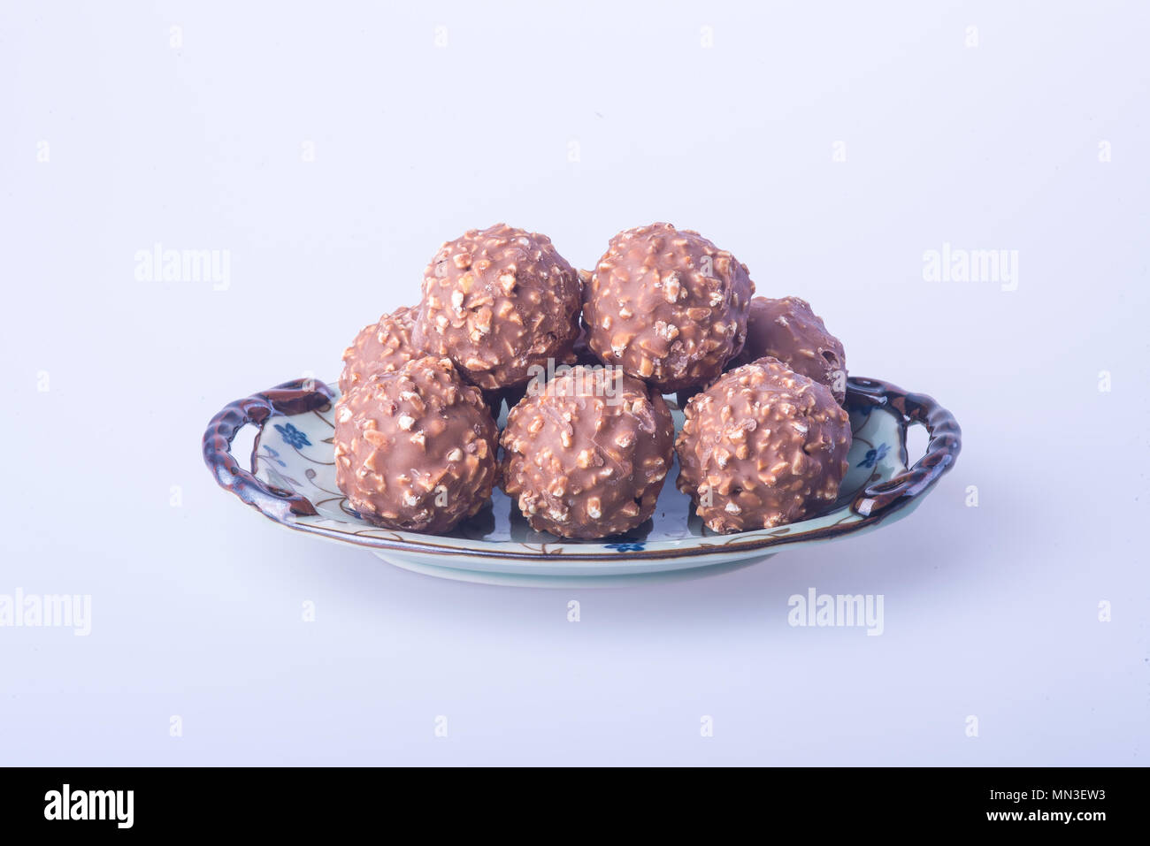 Chocolate ball or handmade chocolates ball on background Stock Photo ...