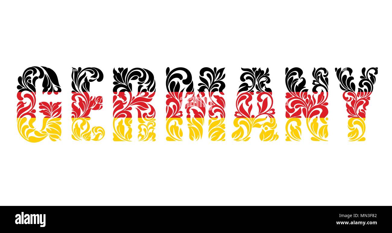 German flower pattern Stock Vector Images - Alamy