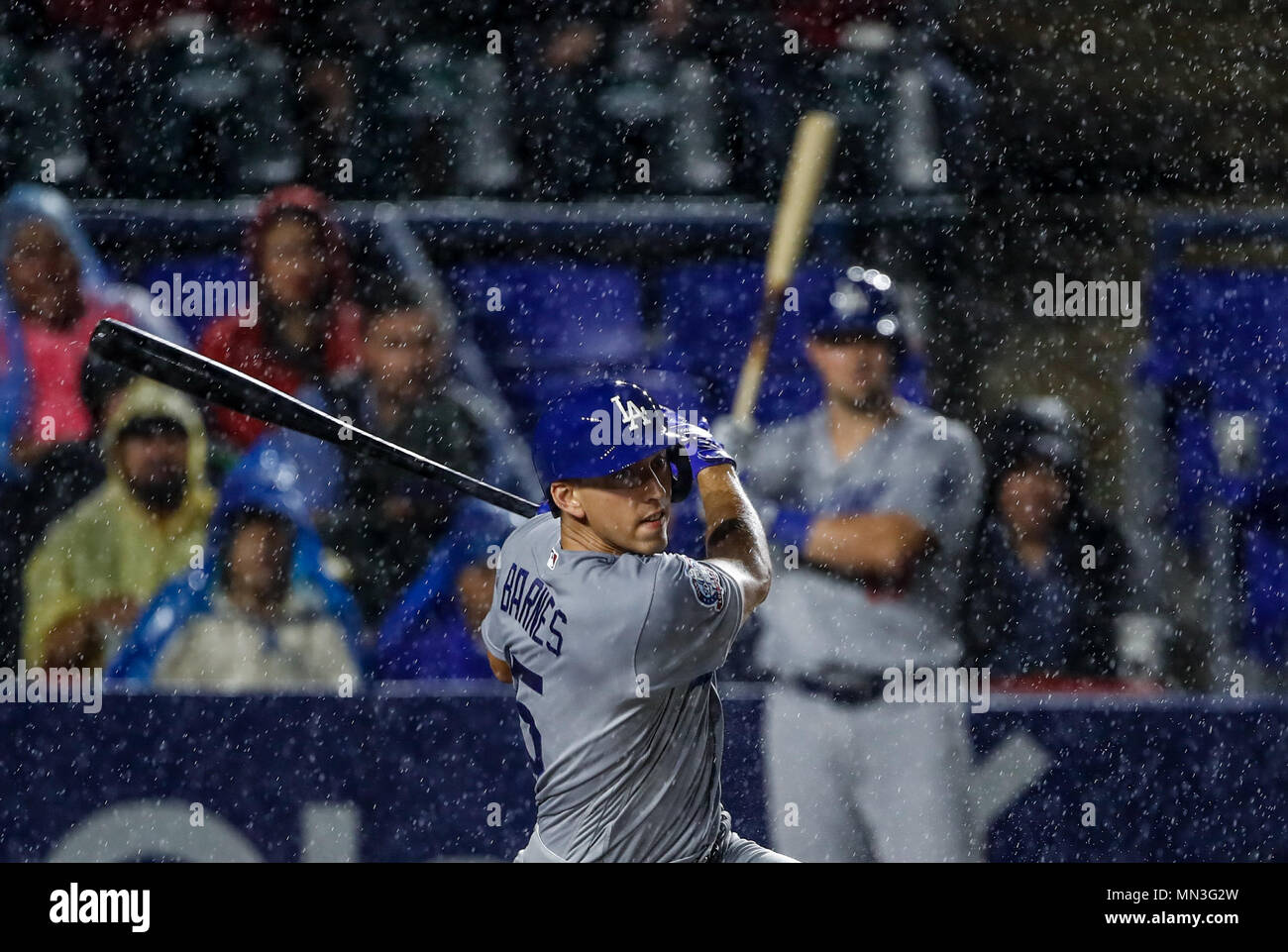 Austin Barnes, durante el partido de beisbol de los Dodgers de Los ...