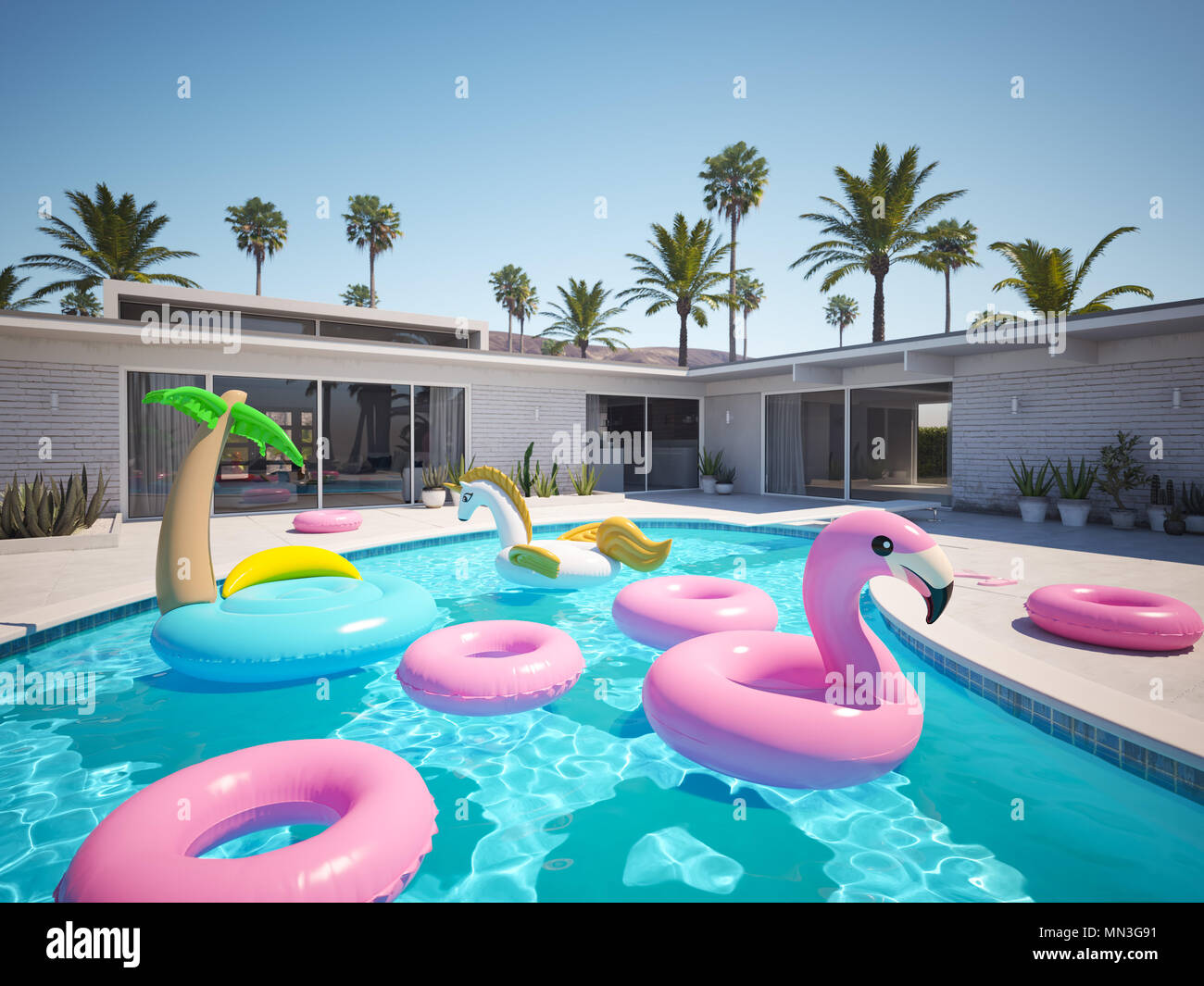 Pool floats group hi-res stock photography and images - Alamy