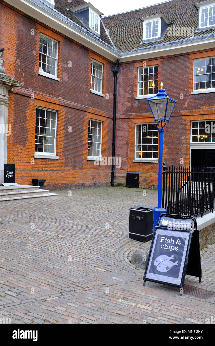 Cafe at The Tower of London UK Stock Photo - Alamy