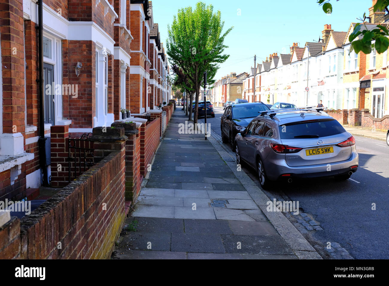 Rostella Road in Tooting London Stock Photo - Alamy