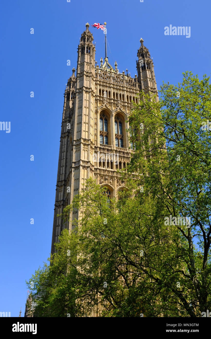 Victoria Tower - Palace of Westminster, London Stock Photo - Alamy