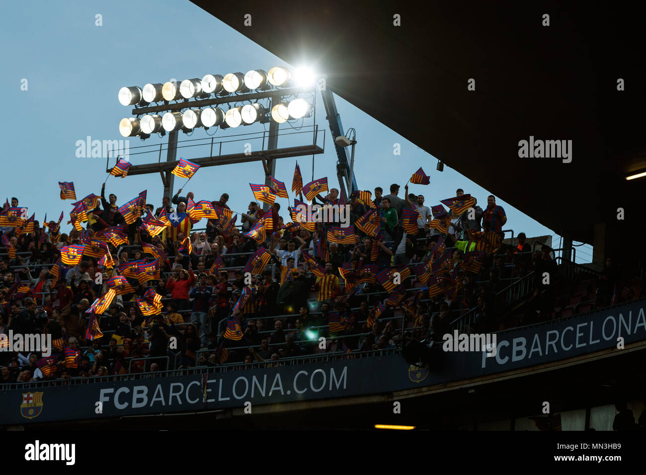 Barcelona, 6th May: People into Camp Nou Stadium during the 2017/2018 ...