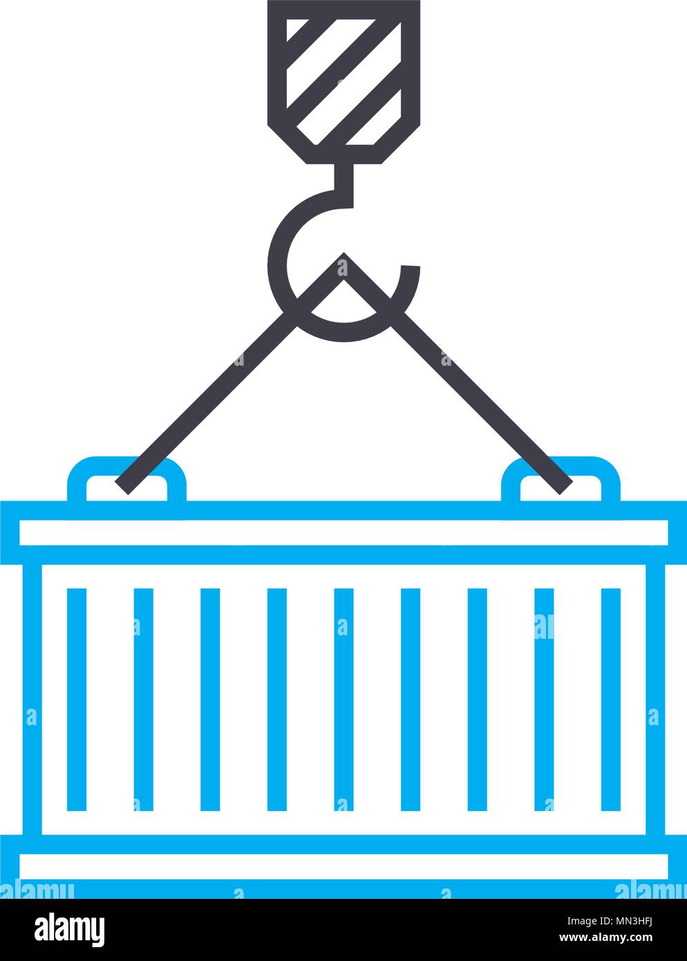 40 foot container Stock Vector Images - Alamy