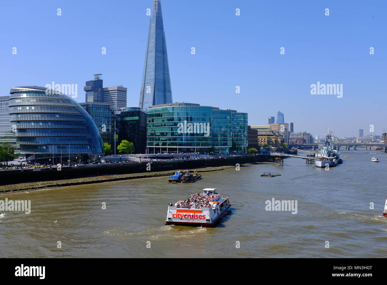 View from Tower Bridge - London Stock Photo - Alamy
