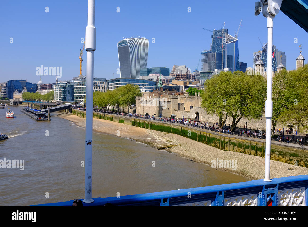 View from Tower Bridge - London Stock Photo - Alamy